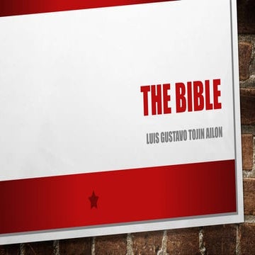 The bible | PPTX