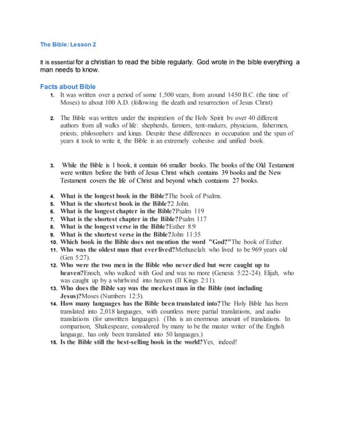 The Bible - Its Origin | PPTX