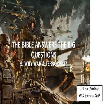 The bible answers the big questions | PPTX