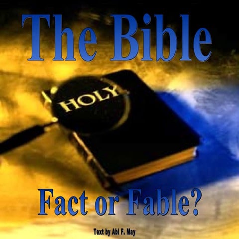 The Bible Fact Or Fable | PPS