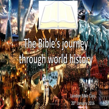 The bible’s journey through world history | PPTX