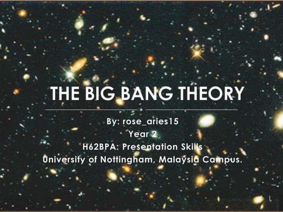 Big Bang Theory | PPT