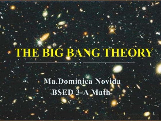 The big bang theory | PPT