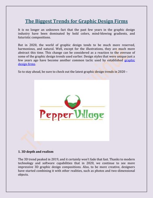 8 New Graphic Design Trends for 2020 | PDF