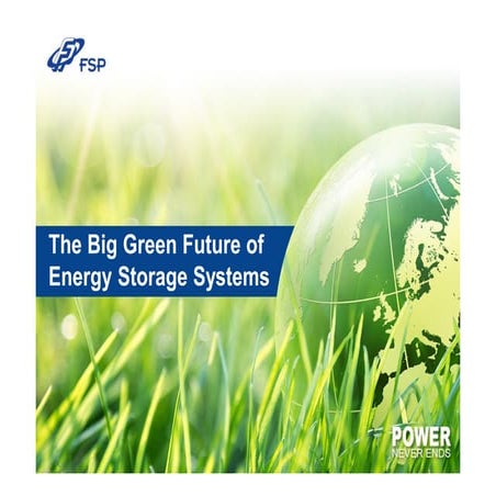 The big green future of energy storage systems | PDF