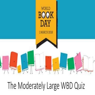 The Moderately Large World Book Day Quiz 2018 | PPT