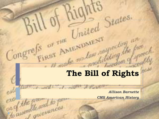 Bill of Rights | PPT