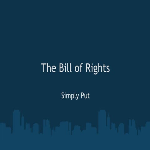 The bill of rights | PPT