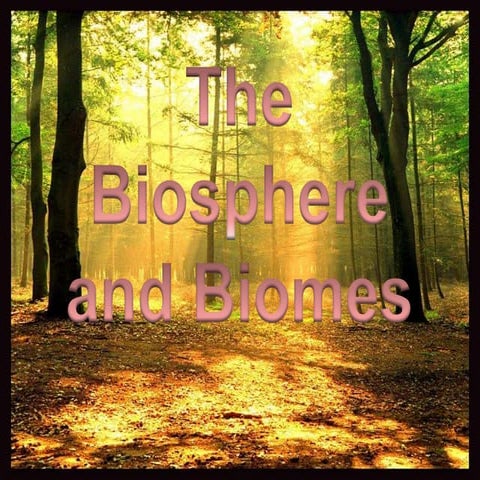 The biosphere and biomes | PPTX