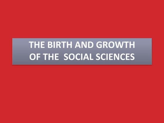 SOCIAL AND INTELLECTUAL FORCES IN THE DEVELOPMENT OF SOCIOLOGICAL ...