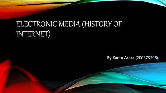 Electronic media | PPT
