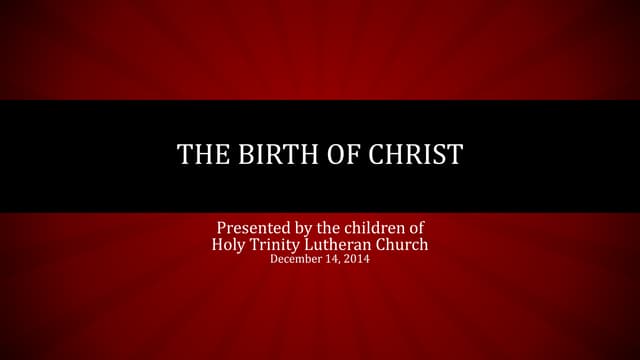 The Birth of Jesus Reader's theater script | PDF