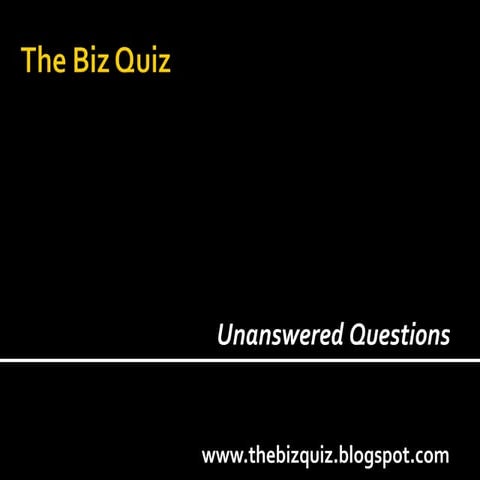 The biz quiz | PPT