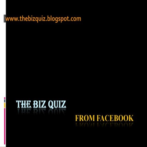 The biz quiz 1 | PPT