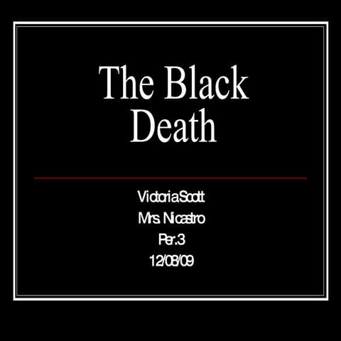Black Death PowerPoint for Grade 8 Social Studies | PPTX