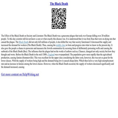 The Black Death | PPT