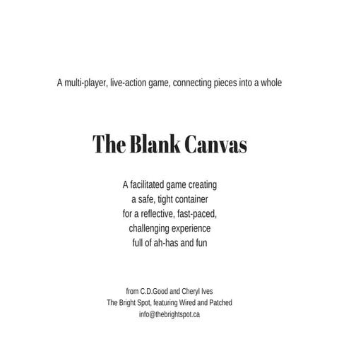 The blank canvas (1) | PPT