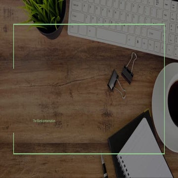 The blank presentation ppt this presentation is blank lamang | PPT