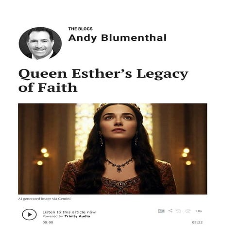 The Blogs_ Queen Esther's Legacy of Faith _ Andy Blumenthal _ The Times ...