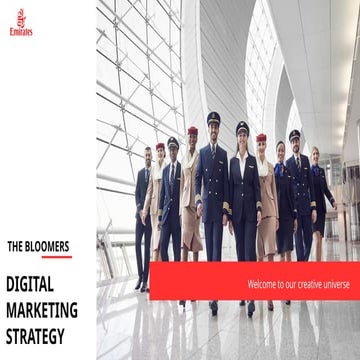 A digital marketing strategy presentation for Emirates Airlines | PPTX