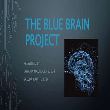 The blue brain project | PPTX