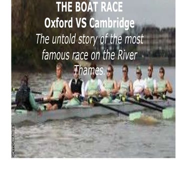 The boat race the untold story presentation | PPTX