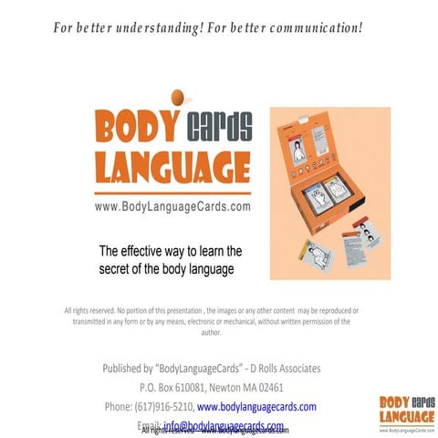 The Body Language Cards | PPT
