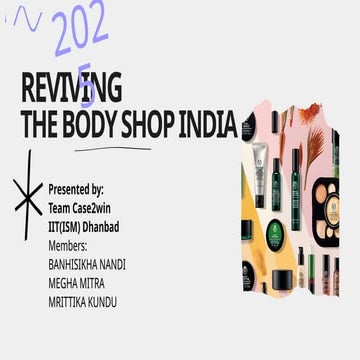 THE BODY SHOP Reviving Body Shop Team Case2win | PPTX