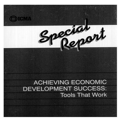 Achieving Economic Development Success: Tools That Work | PDF
