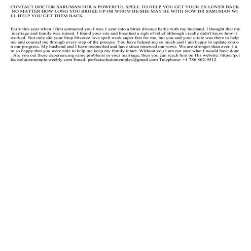Divorce spells | PDF