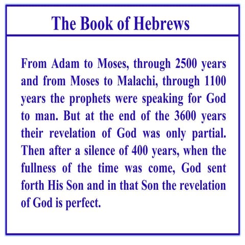 The book of hebrews | PPT