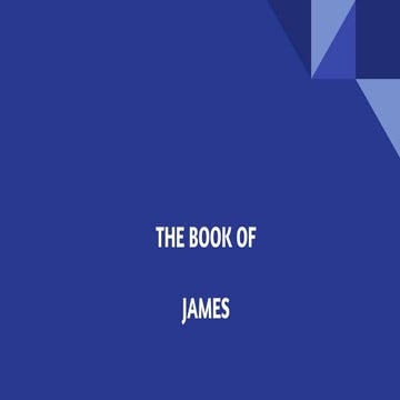 The Book Of James | PPTX