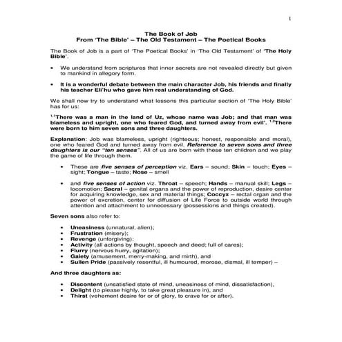 The Book of Job | PDF