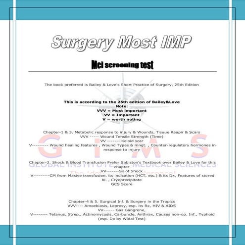 High Yield points surgery - mci screening test | PDF