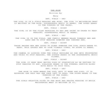 The book script 1 | PDF