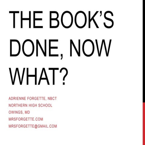 The book's done | PPTX