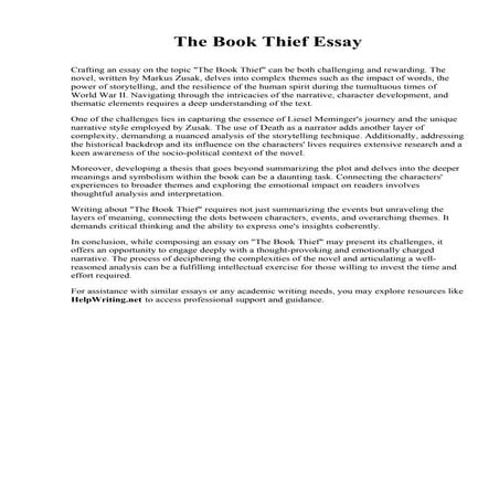 The Book Thief Essay.pdf