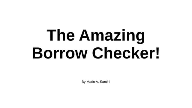 Theborrowcheckerpdf