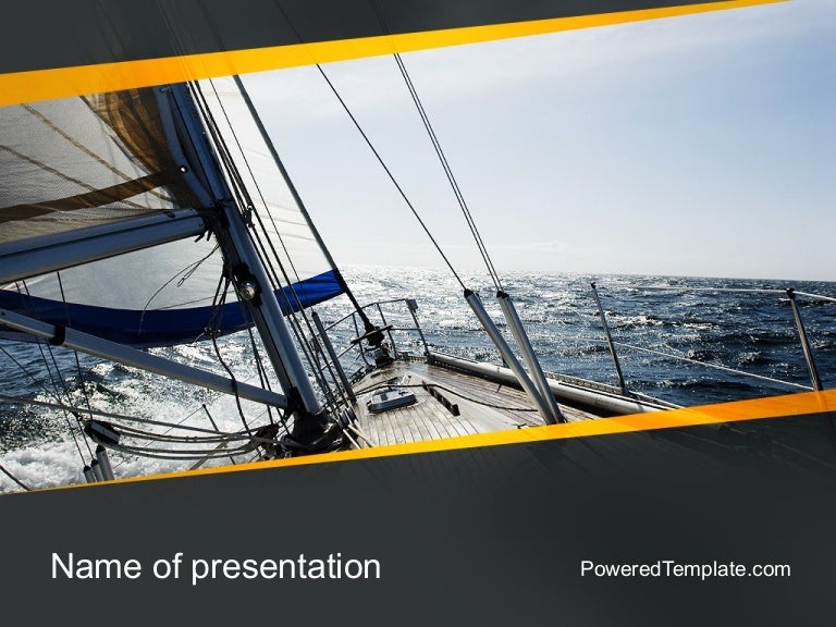 The Bow of a Boat PowerPoint Template by PoweredTemplate.com
