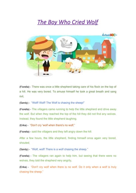 The boy who cried wolf | PPTX