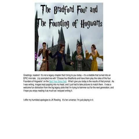 The Bradford Four and the Founding of Hogwarts | PDF