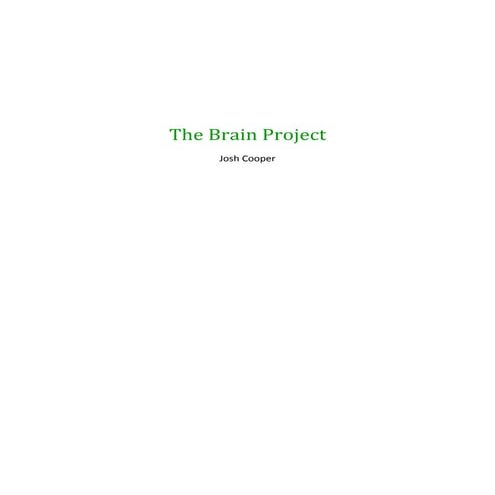 The brain project | PDF