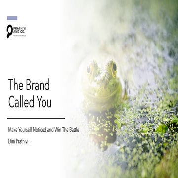 The Brand Called You | PDF
