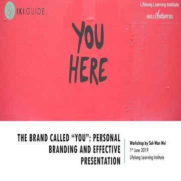 "The Brand Called You": Personal Branding Workshop | PDF