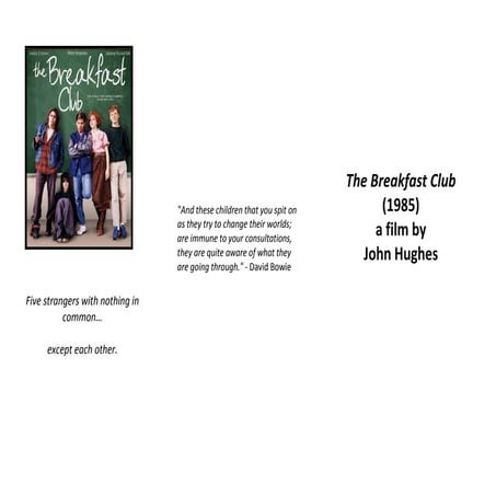 The breakfast club | PDF