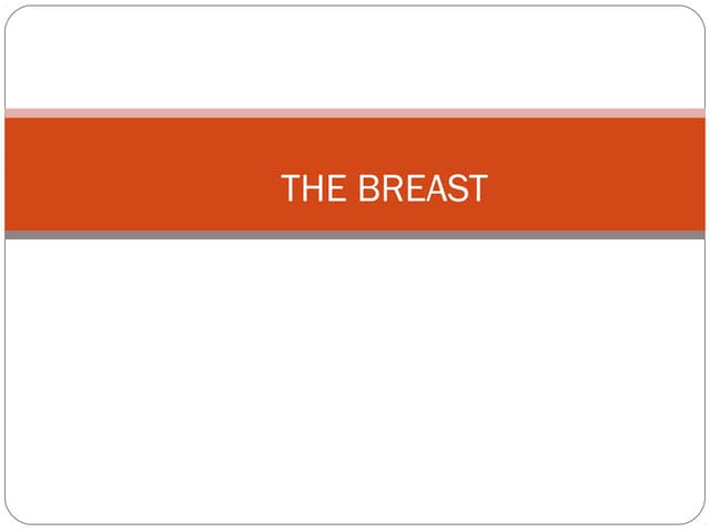 Histology of the breast | PPT