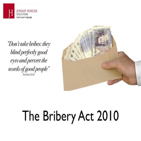 Guide to The Bribery Act 2010 by Josiah Hincks | KEY