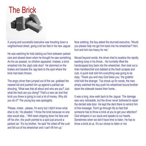 The Brick (1 slide) | PPT