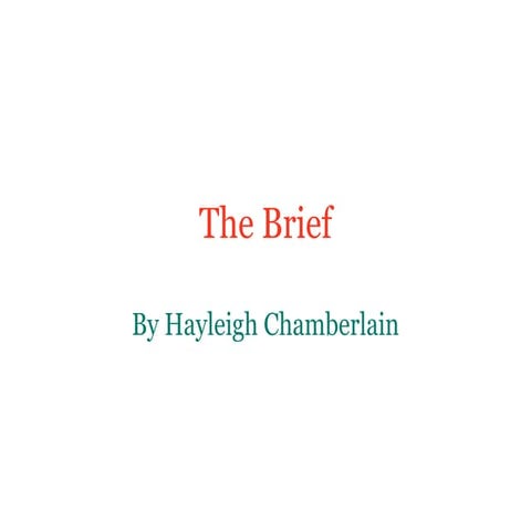 The brief by hayleigh | PPTX