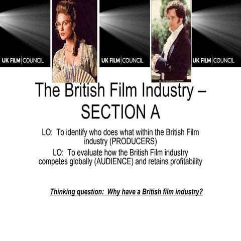 The british film industry 2 SECTION A | PPT